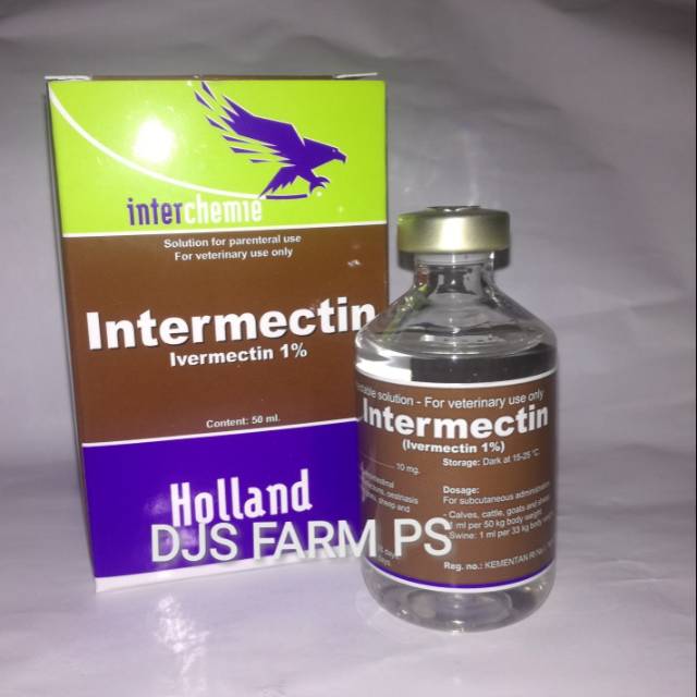 Jual Intermectin injeksi 50 ml obat anti parasit obat cacing obat gatal ...