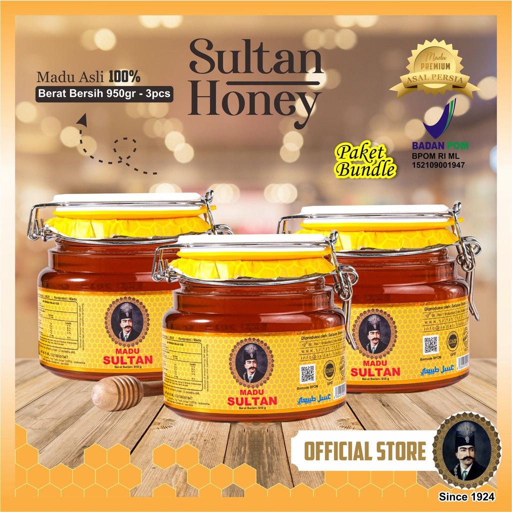 Jual Sultan - Bundle Madu : 3 x 950 gr / Madu Original Iran / Madu ...