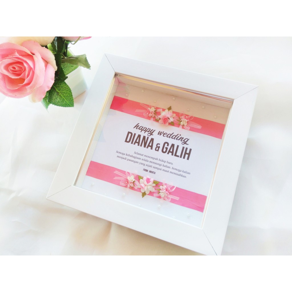Jual Scrapframe Ucapan - 20x20cm | Shopee Indonesia
