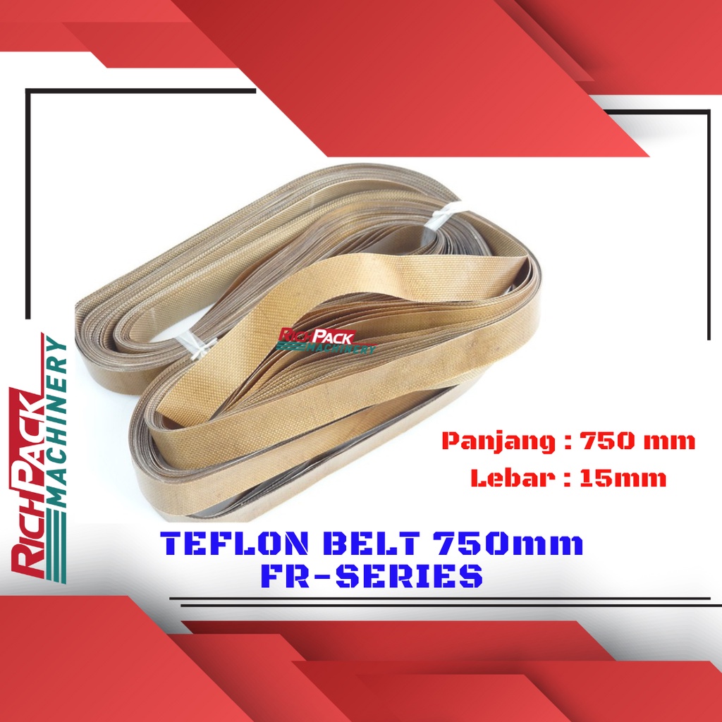 Jual Sparepart Teflon Belt 750mm Sealing Belt Continous Band Sealer FR ...