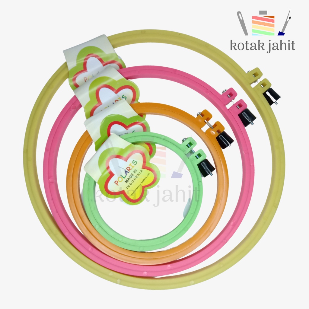 Jual pemidangan sulam plastik satuan ram hoop ring midangan bidangan ...