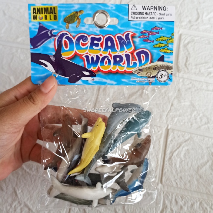 Jual Mini Ocean World Animal World Mainan Mini Lautan Anak Farm Playset ...