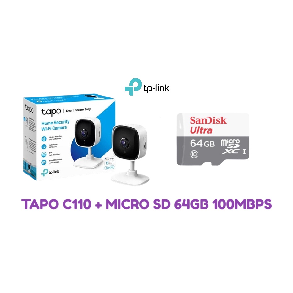 Jual TP-LINK Tapo C110 Home Security Wi-Fi Camera IP camera TPLINK TPLINK | Shopee Indonesia