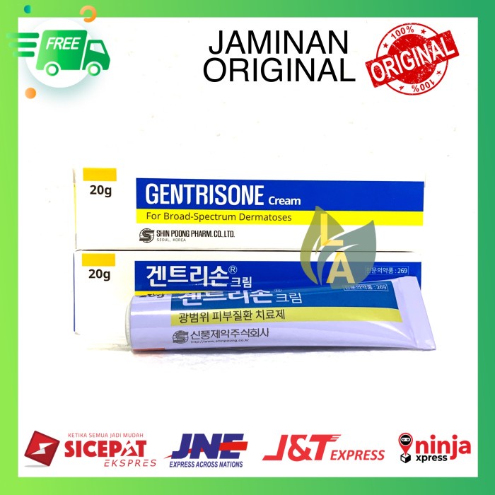 Jual Gentrisone Cream 20 Gram Salep Kulit, Gatal, Eksim, Jamur | Shopee ...