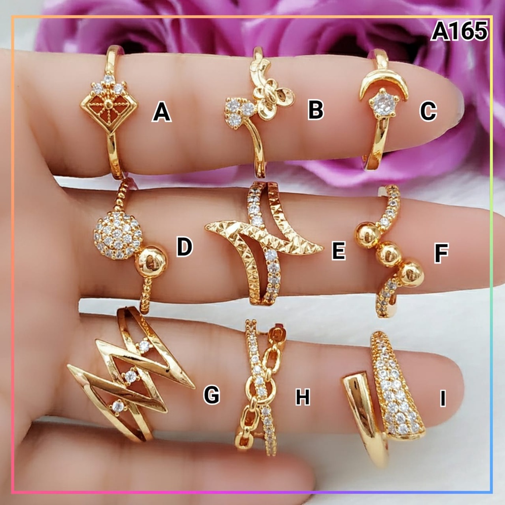 Jual Cincin xuping cincin dewasa zigzag permata cantik perhiasan wanita ...