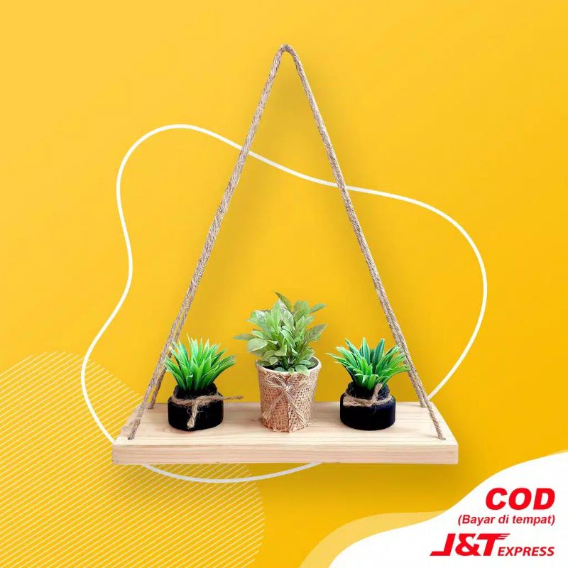 Jual Hambalan Dinding Kayu Tali 30cm | Shopee Indonesia