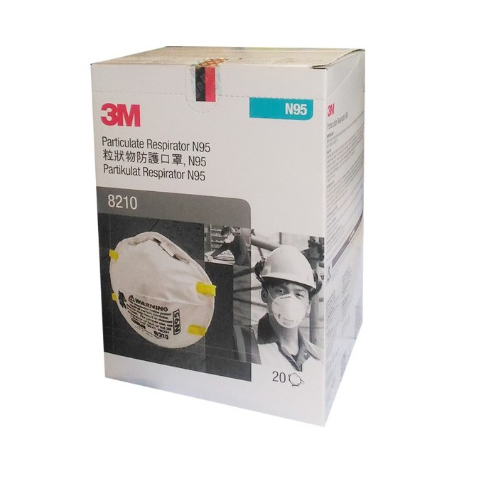 Jual 3M Dust Masker 8210 N95 1 box isi 20 pcs | Shopee Indonesia