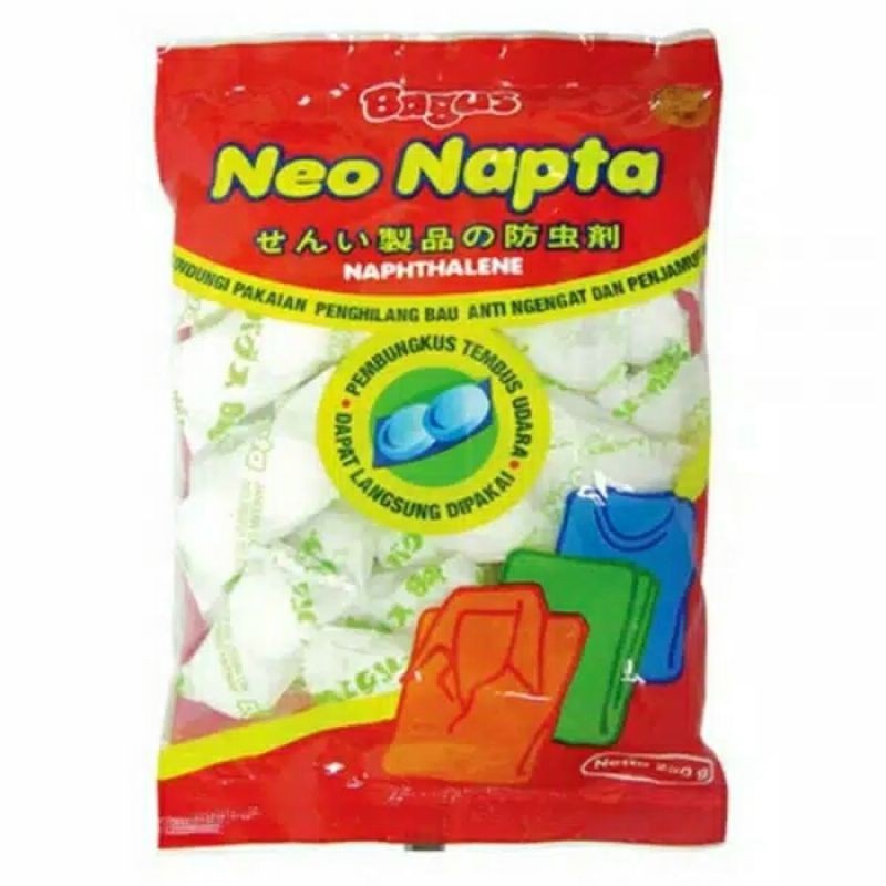 Jual Bagus Neo Napta 250 gr Kamper Lemari Pakaian Sepatu Buku Anti ...