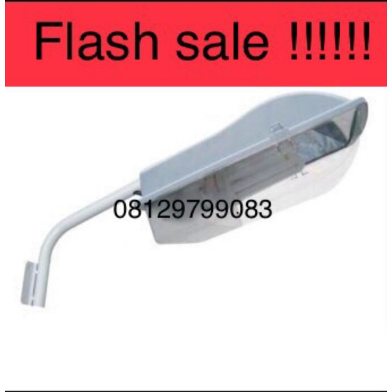 Jual kap lampu jalan pju waterproof led outdoor fiting fitting e27 + tiang | Shopee Indonesia