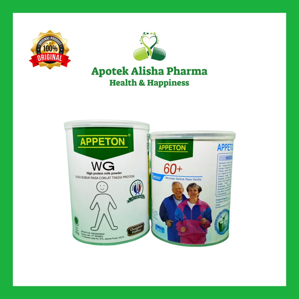 Jual Appeton WG High Protein Milk Powder 450gr - Apeton Weight Gain ...