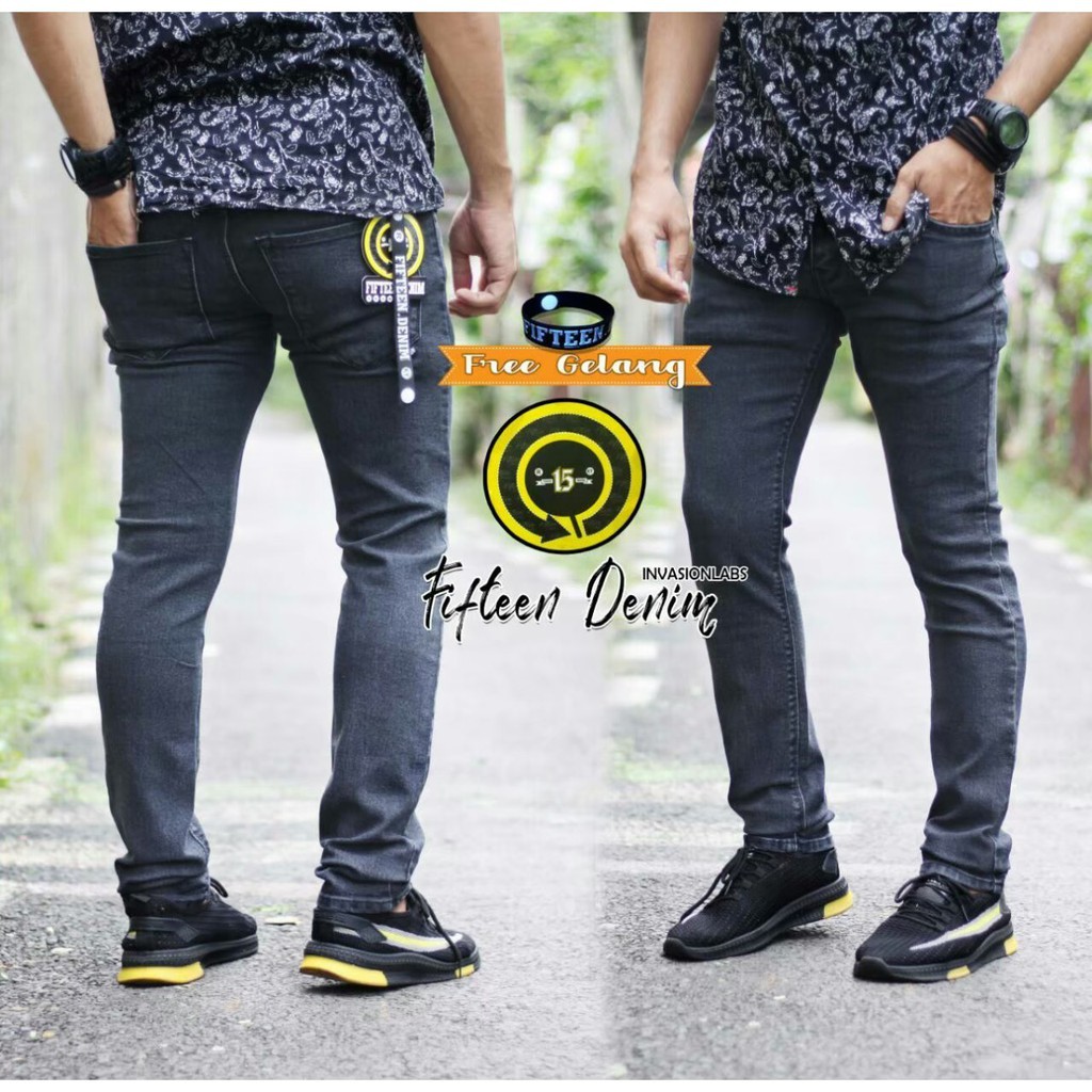 Jual VCRL - Celana Jeans Panjang Pria Korean Stlye Straight Loose Pants ...