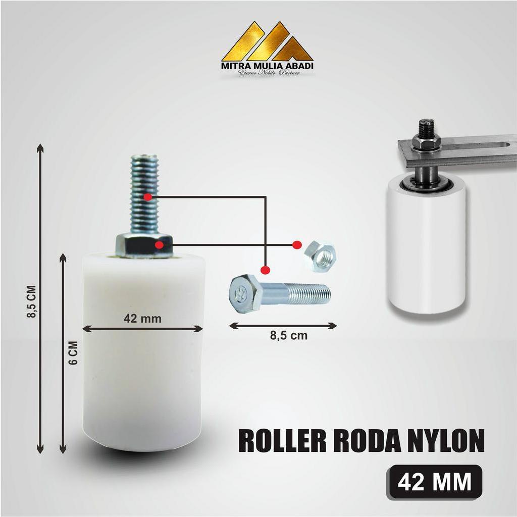 Jual Roller Roda Nylon/Roller Pintu Pagar./Pintu Garasi/Pintu besi ...