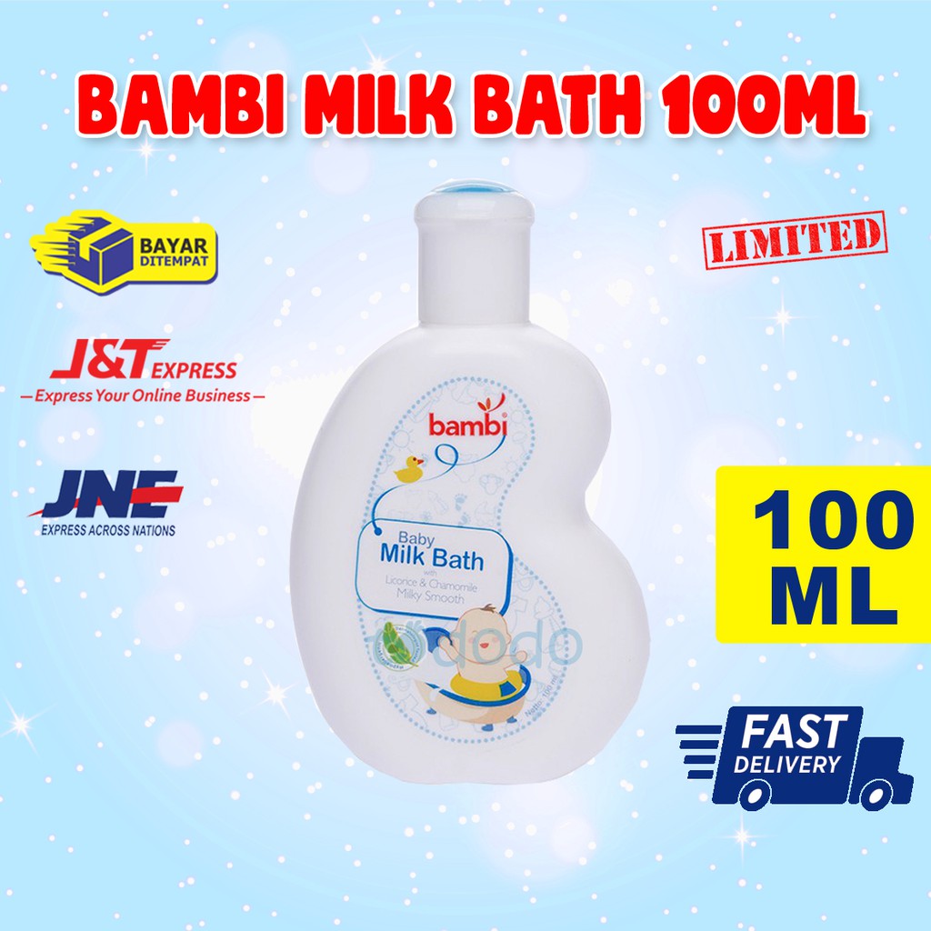 Jual Bambi Milk Bath - Sabun Mandi Bayi 100ml | Shopee Indonesia