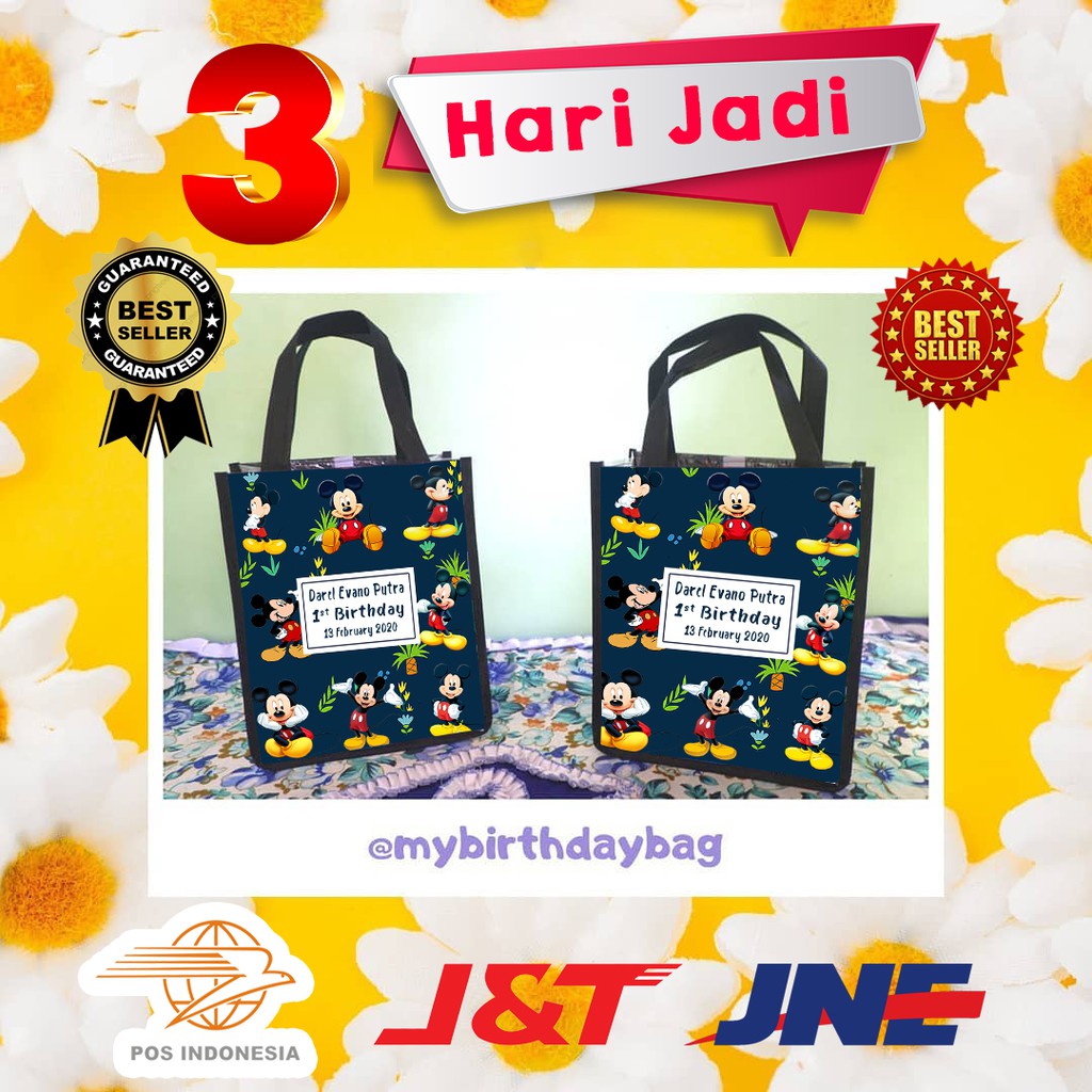 Jual tas mika mickey mouse tas mickey mouse birthday ultah mickey mouse ...