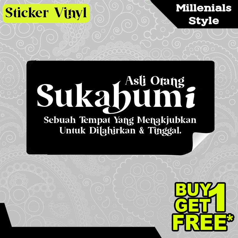 Jual Stiker Sticker Asli Orang Sukabumi Tulisan Kalimat Gaul dan ...