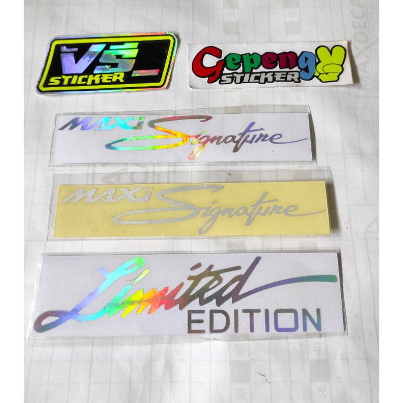 Jual STICKER CUTTING LIMITED EDITION MAXI SIGNATURE NMAX XMAX LEXI ...