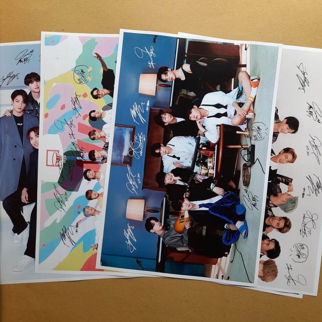 Jual READY POSTER BTS TANDA TANGAN - GRUP VERSION KPOP UKURAN A3 ...