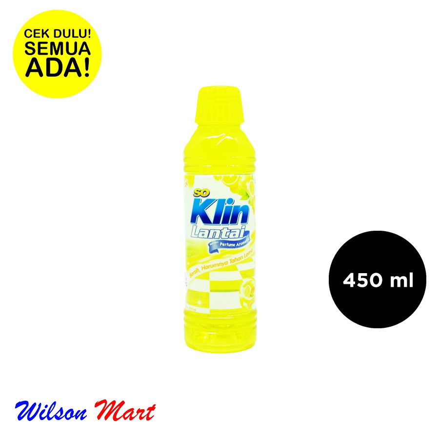 Jual SO KLIN LANTAI KUNING CITRUS LEMON 450 ML BOTOL | Shopee Indonesia