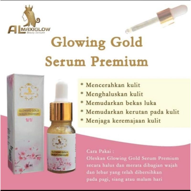 Jual SERUM GOLD ALMAXIGLOW / SERUM FLEK ALMAXI / SERUM GLOWING AL MAXI ...