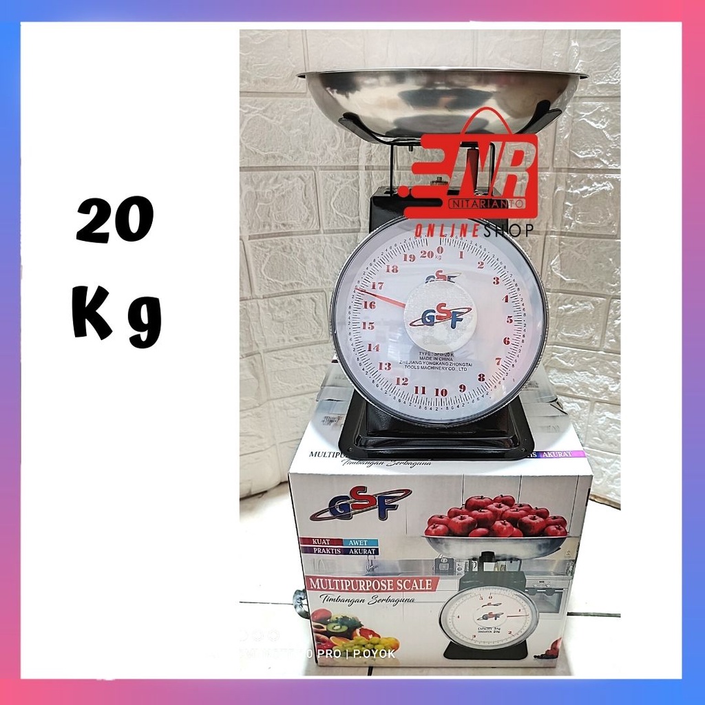 Jual [Murah] Timbangan Besi Analog GSF / Timbangan Analog Buah ...