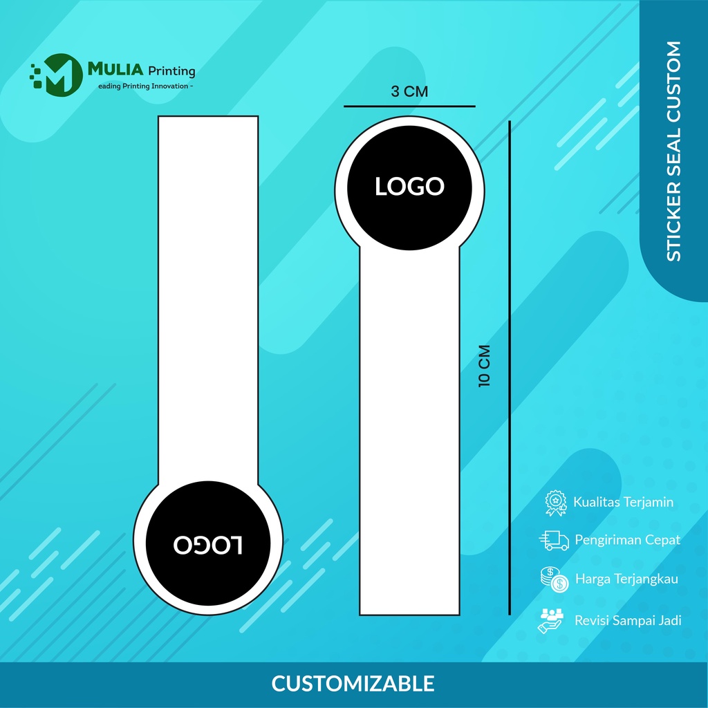 Jual Label Sticker Seal Penutup Botol / Stiker Segel Serbaguna / Tutup ...