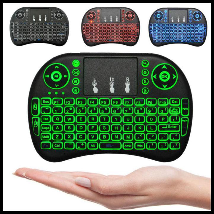 Jual Keyboard Air Mouse I8 Mini Keypad Wireless Touchpad Backlight ...