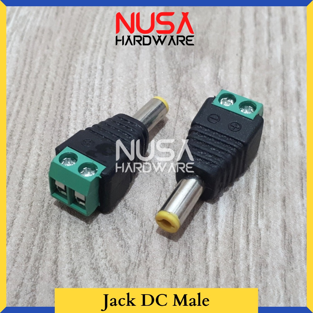 Jual Jack DC Male Konektor Power Adaptor Power Supply CCTV Pompa DC 12V | Shopee Indonesia