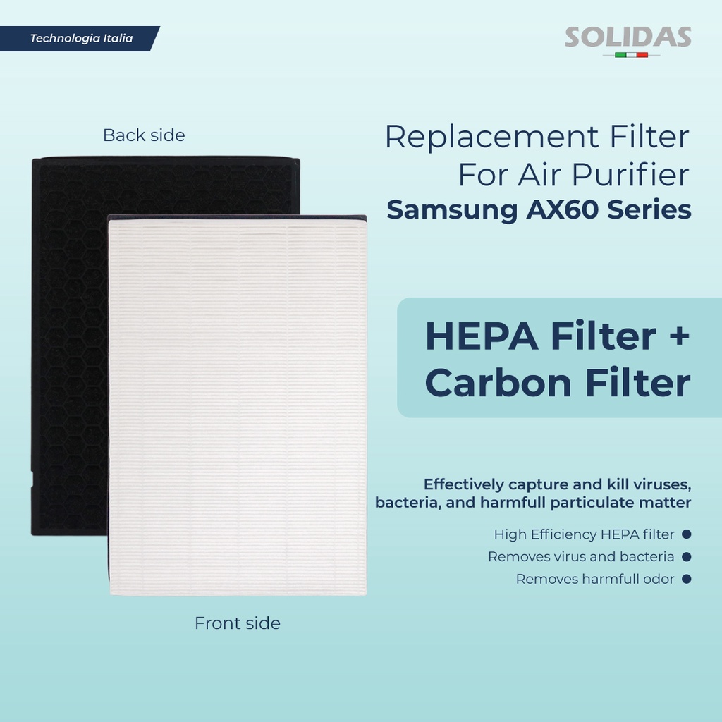 Jual Solidas - Replacement Filter Air Purifier Samsung AX60 Series ...