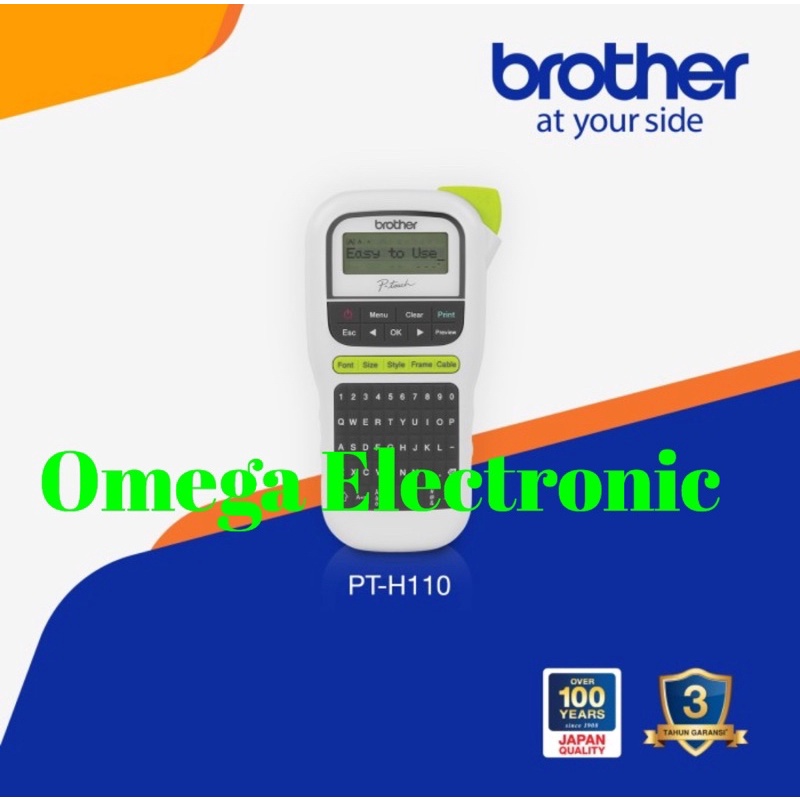 Jual RESMI Brother Label Printer PT-H110 - Label Maker PT H110 PT H 110 ...