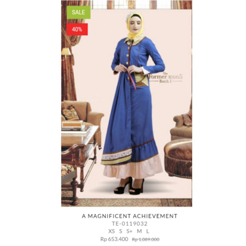 Jual gamis tuneeca sale isra miraj magnificent achievement | Shopee ...