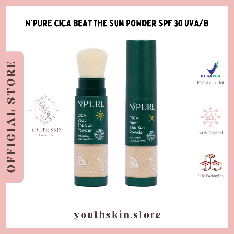 Jual Npure Cica Beat The Sun Powder SPF 30 UVA/UVB | Npure sunscreen ...