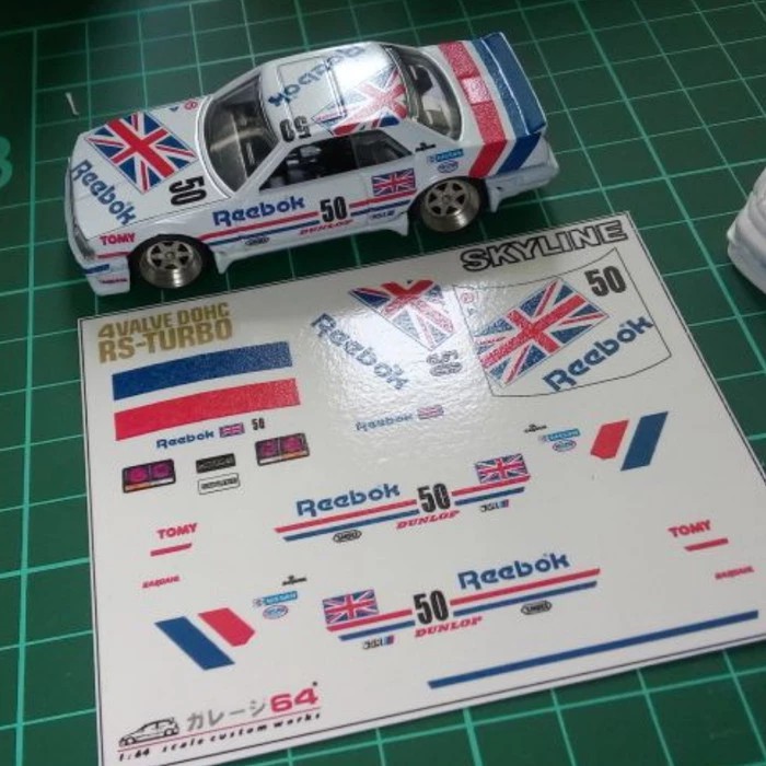 Jual Decal Set Hotwheels Nissan Skyline R30 Reebok | Shopee Indonesia