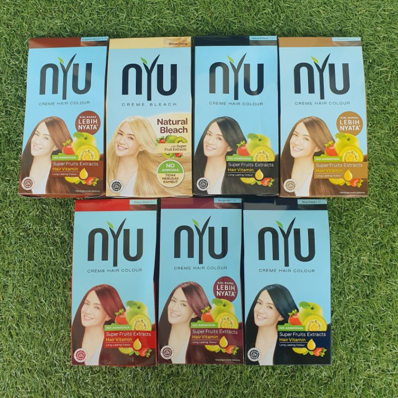 Jual Nyu Creme Hair Colour Box / Pewarna Rambut / Semir Rambut Natural ...