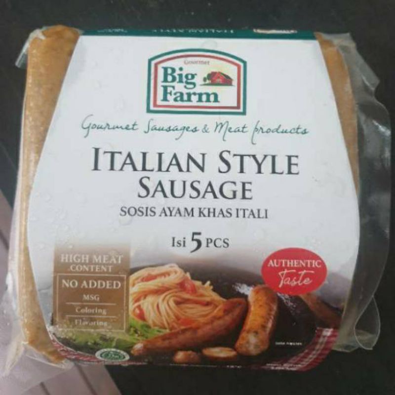 Jual Sosis Ayam Bumbu Itali - Sosis Big Farm Italian Style Sausage ...