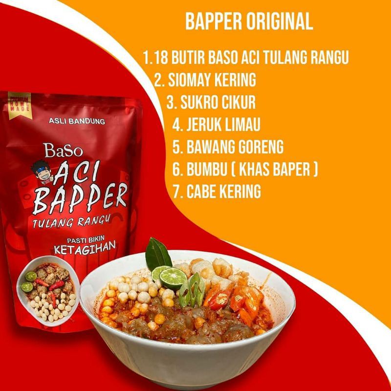 Jual Baso Aci Bapper Original | Shopee Indonesia