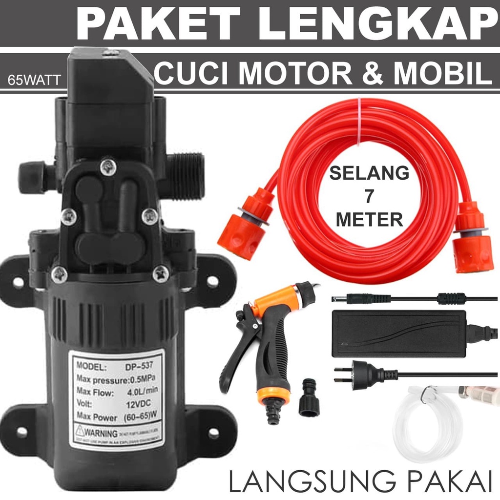 Jual Paket Lengkap Pompa Air High Pressure Cuci AC Cuci steam Motor ...