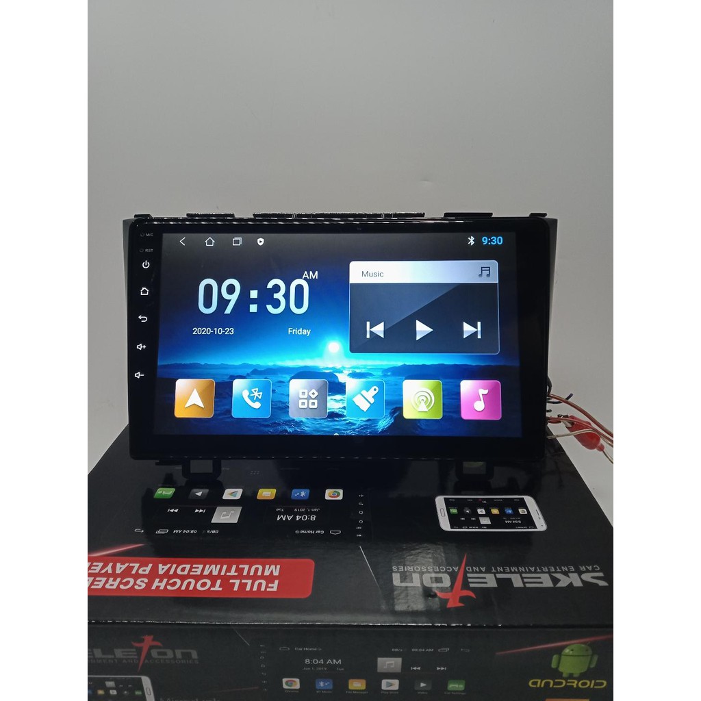 Jual Head Unit Android Skeleton 9 Inch Paket Frame Honda CRV | Shopee ...