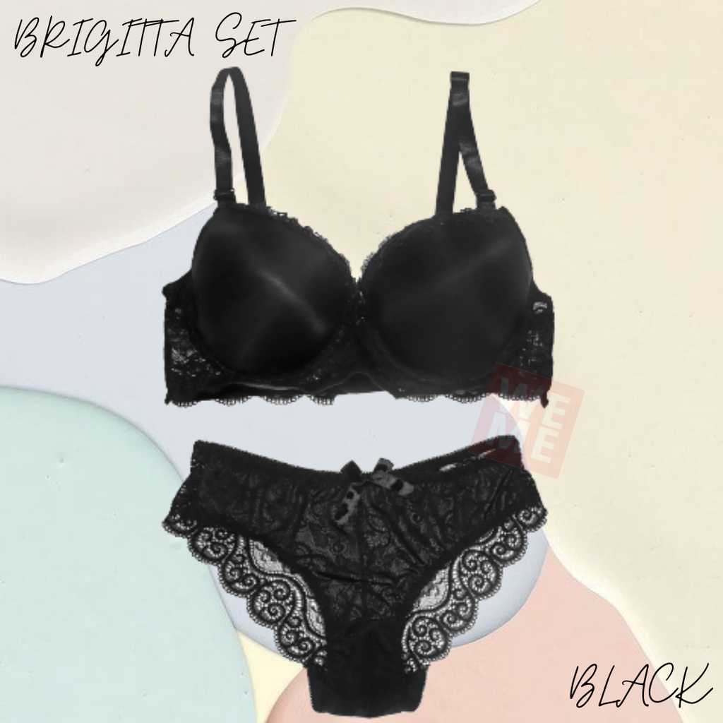 Jual Bra BH Brigita Set + CD Weme Style 1250 Cup B (36B-42B) | Shopee ...