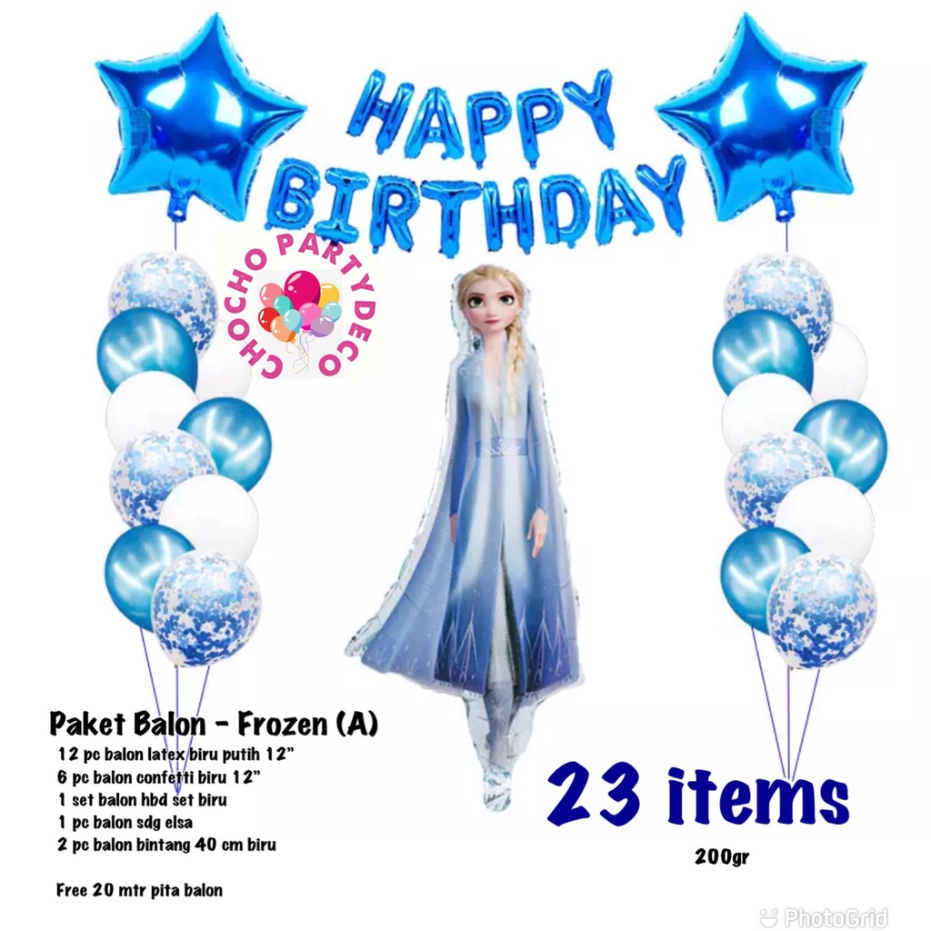 Jual Paket Frozen - Paket ulang tahun Balon Frozen Elsaa A - Dekorasi ...