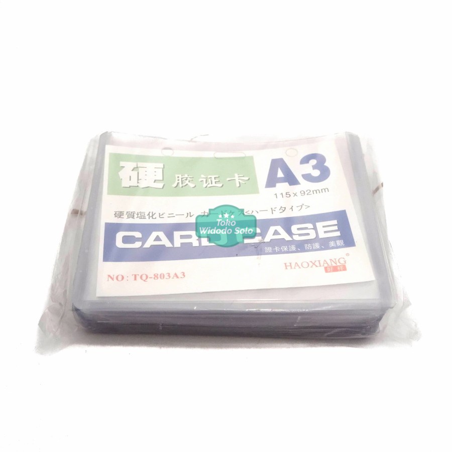 Jual Plastik ID Card Case A3 Name Card Name Tag Landscape - 1 Pack Isi ...