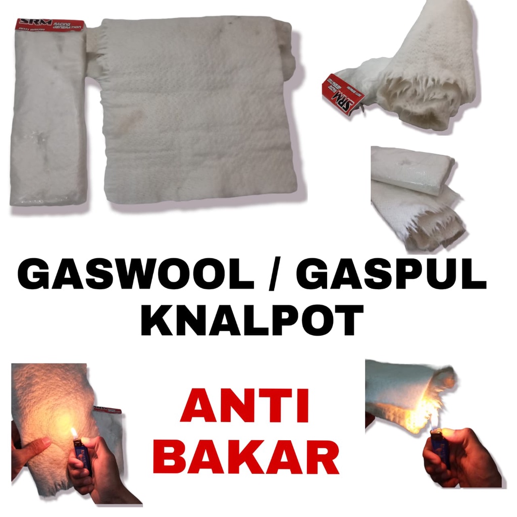 Jual Glasswool Gasbul Knalpot Anti Bakar Gaswool Knalpot Racing ...