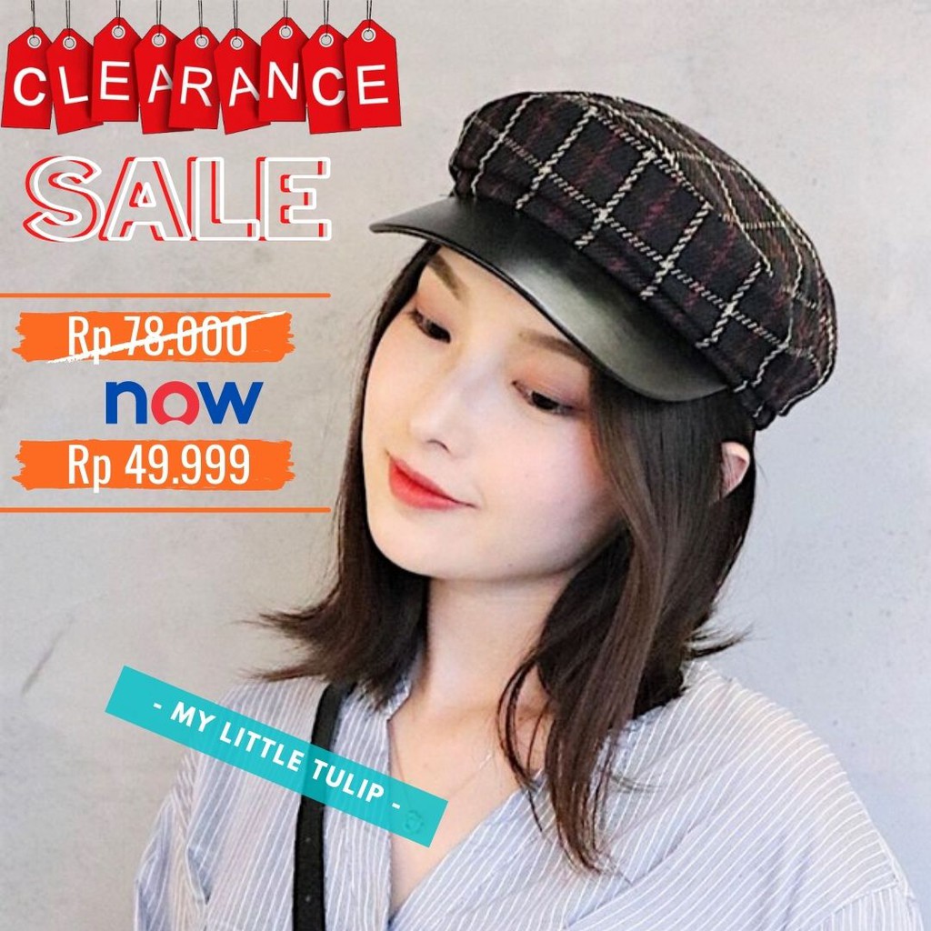 Jual Topi Jennie Blackpink Topi Military Hat Newsboy Cap Topi Komando ...
