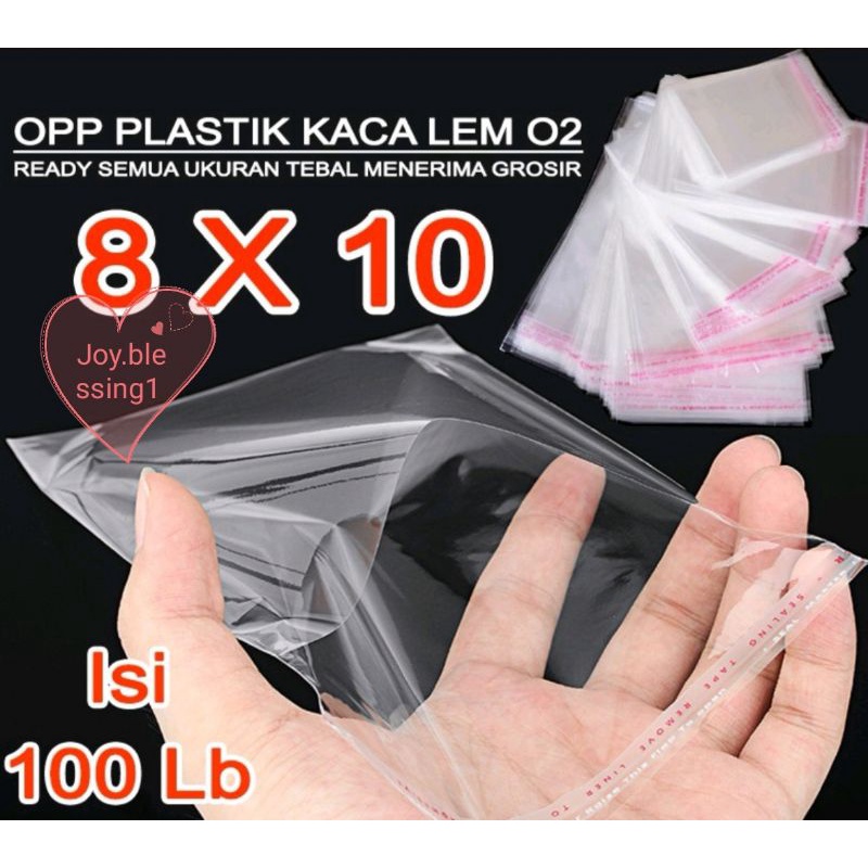 Jual PLASTIK OPP 8 X 10 CM ( 1 PAK ISI 100 LEMBAR) | Shopee Indonesia
