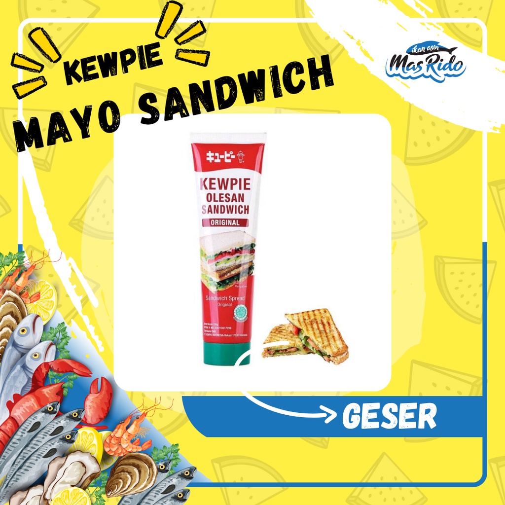 Jual Kewpie Olesan Sandwich Spread Original Mayo Selai Roti Jam Lunch ...