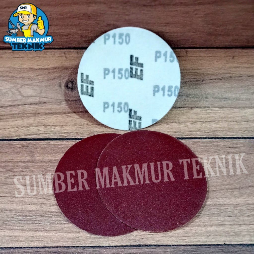 Jual Amplas Bulat Hamplas Tempel 4 inch Grit 150 | Shopee Indonesia