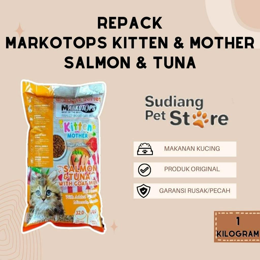 Jual Makanan Kering Anak Kucing Markotops Kitten and Mother Salmon Tuna ...