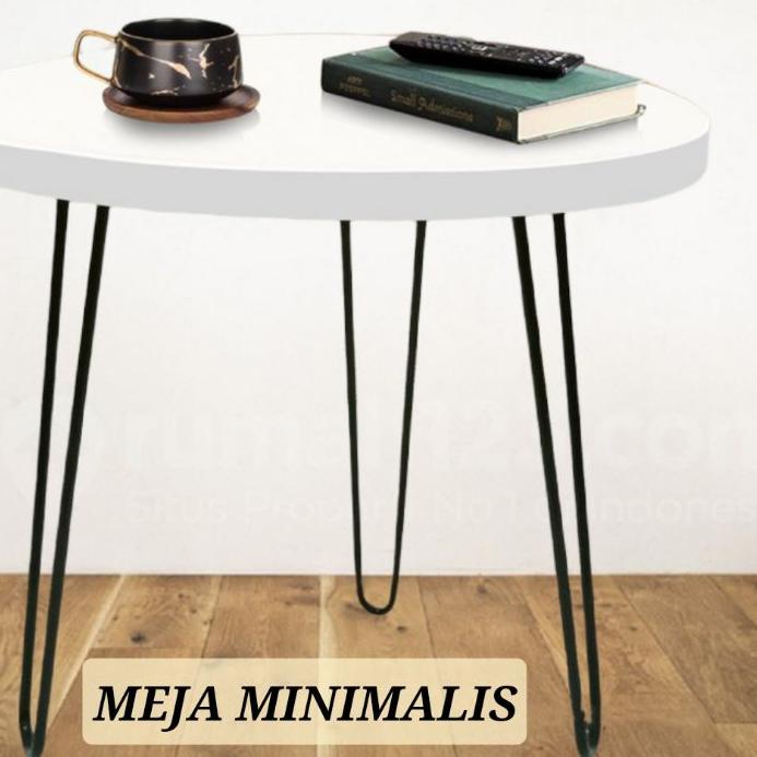 Jual Miliki - MEJA MINIMALIS BULAT/MEJA SUDUT/ROUND TABLE KAKI BESI ...