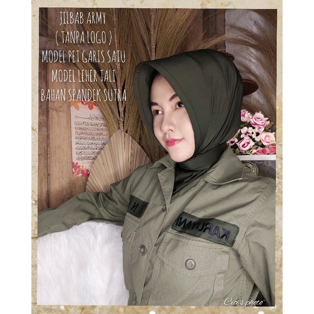 Jual JILBAB DINAS PDH KOWAD TANPA LOGO ( WARNA CELANA ) | Shopee Indonesia
