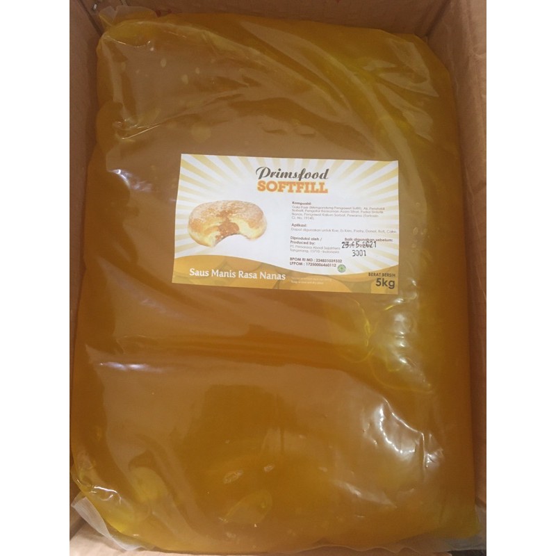 Jual Prims Food Selai Nanas Kemasan 5 Kg Pineapple Murah meriah ...