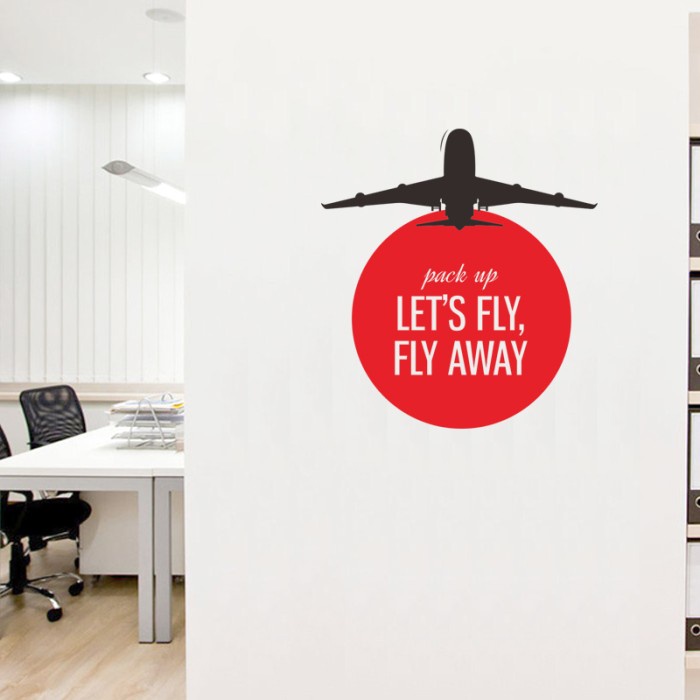 Jual STICKER CUSTOM TEKS LOGO TOUR TRAVEL FLY STIKER KACA DINDING ...